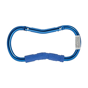 Nuby Large Handy Hook Carabiner Stroller Clip with Textured Soft Grip, Colors May Vary