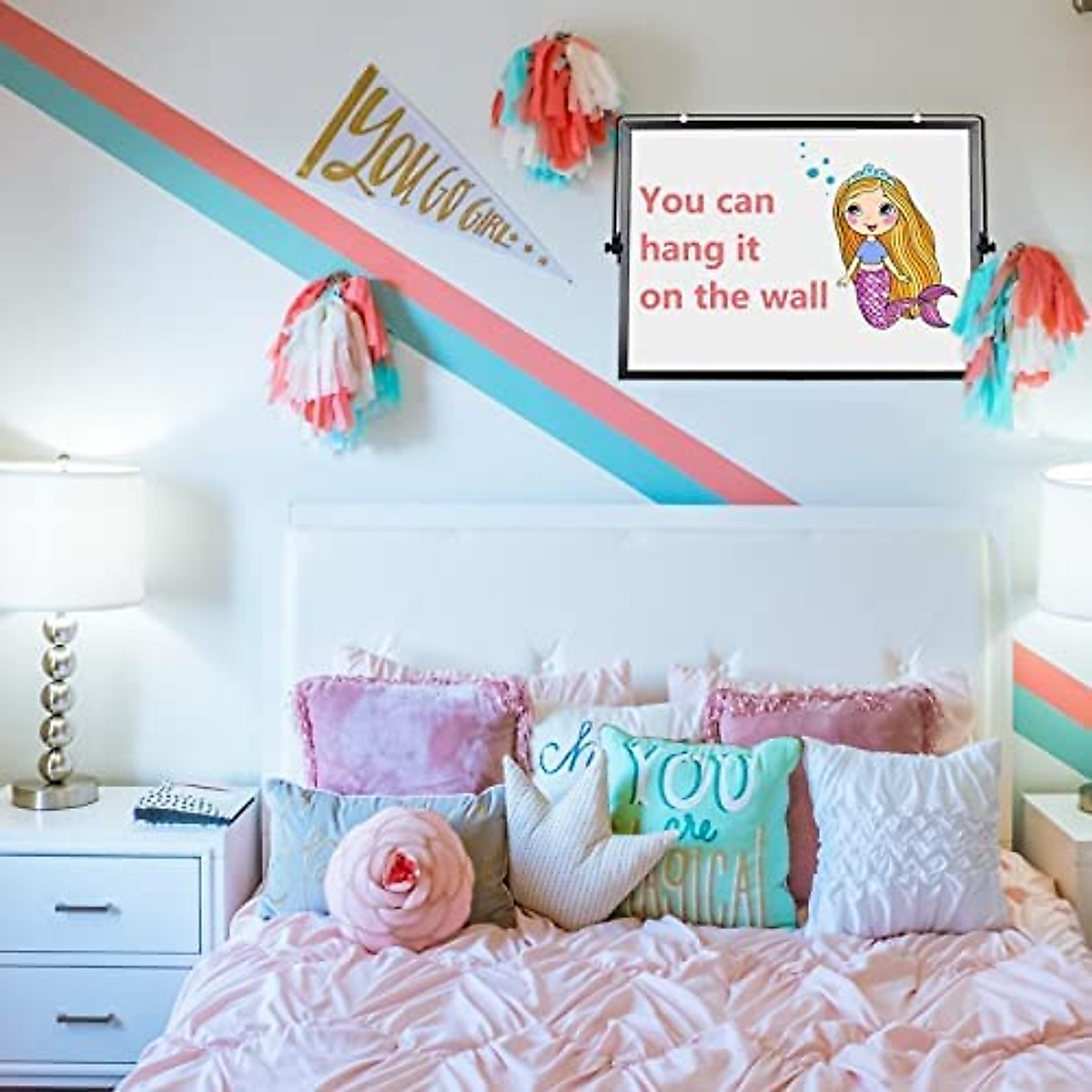 1 Pack Dry Erase White Board, 16"X12" Large Magnetic Desktop Whiteboard with Stand, Portable Double-Sided White Board Easel for Kids Drawing Memo School Office Home to Do List