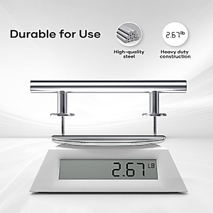 EaseLife 12" Stainless Steel Sliding Barn Door Handles and Pulls Flush Hardware Set, Double Sided, Brushed Finish, Easy Install, 2 Pack