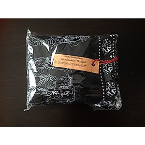 BTP! Elephant Floral Print Sling Crossbody Shoulder Bag Purse Hippie Hobo Thai Cotton Gypsy Bohemian Large (Light Blue EEL3)