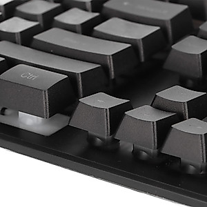 RGB Gaming Keyboard and Mouse Combo for PC,104 Keys Wired LED Backlit Keyboard,Injection Molded Floating Keycaps,Quick Response Gaming Mouse(Black)