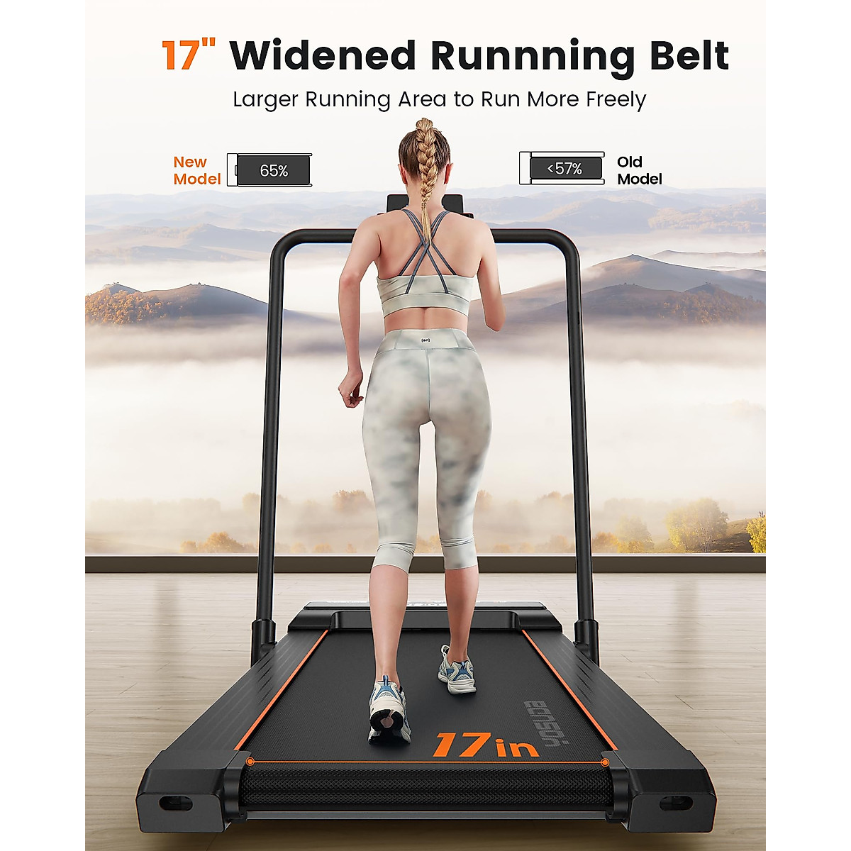 YOSUDA Treadmill,Under Desk Treadmill 3.0HP,2 in 1 Walking Pad Home/Office,Smart Walking Treadmill with App,Walking Jogging Machine with 265 lbs Weight Capacity Remote Control LED Display Black-T200