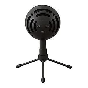 Blue Snowball USB Microphone with Two Versatile Pickup Patterns and Stylish, Retro Design for Recording, Streaming & Podcasting on PC & Mac – Gloss Black