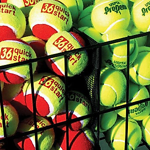 Oncourt Offcourt Tennis Ball Cart – 250 Ball Capacity/Full-Sized Traveling Cart/Comes with Removable Divider