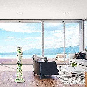 VIOKKO Tower Fan Dust Cover Dustproof Tower Cover Washable Tower Sleeve Dust-Proof Protective Cover for Household Tower Fan Pedestal Fan Floor Fan Stand Fan Decoration (Green Flower Meet Bird)