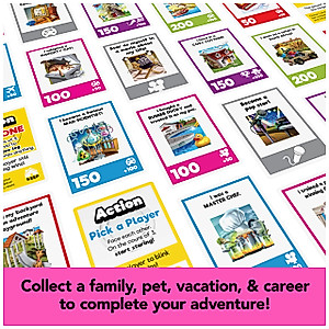 The Game of Life, Giant Edition Family Board Game Indoor/Outdoor Fun Game with Big Oversized Gameboard Cards Spinner, for Adults and Kids Ages 8 and up