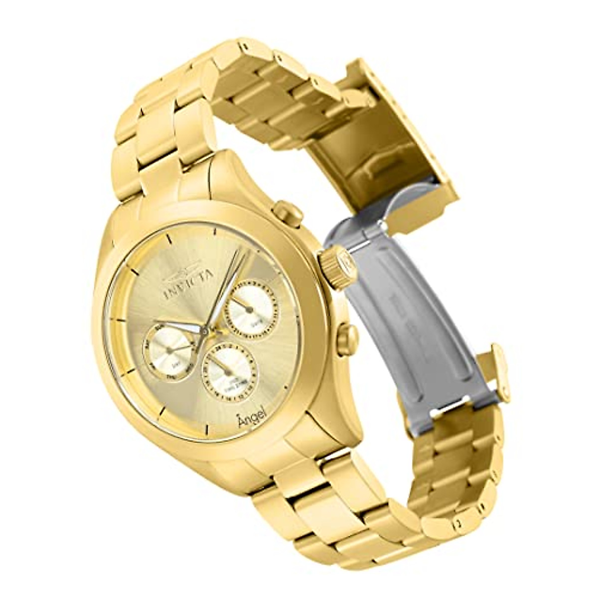 Invicta Women's 12466 Angel Gold Tone Dial Gold Ion-Plated Stainless Steel Watch
