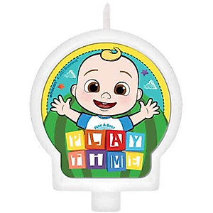 amscan Cocomelon Birthday Party Candle - 2.4" x 2.6" | White | 1 Pc.