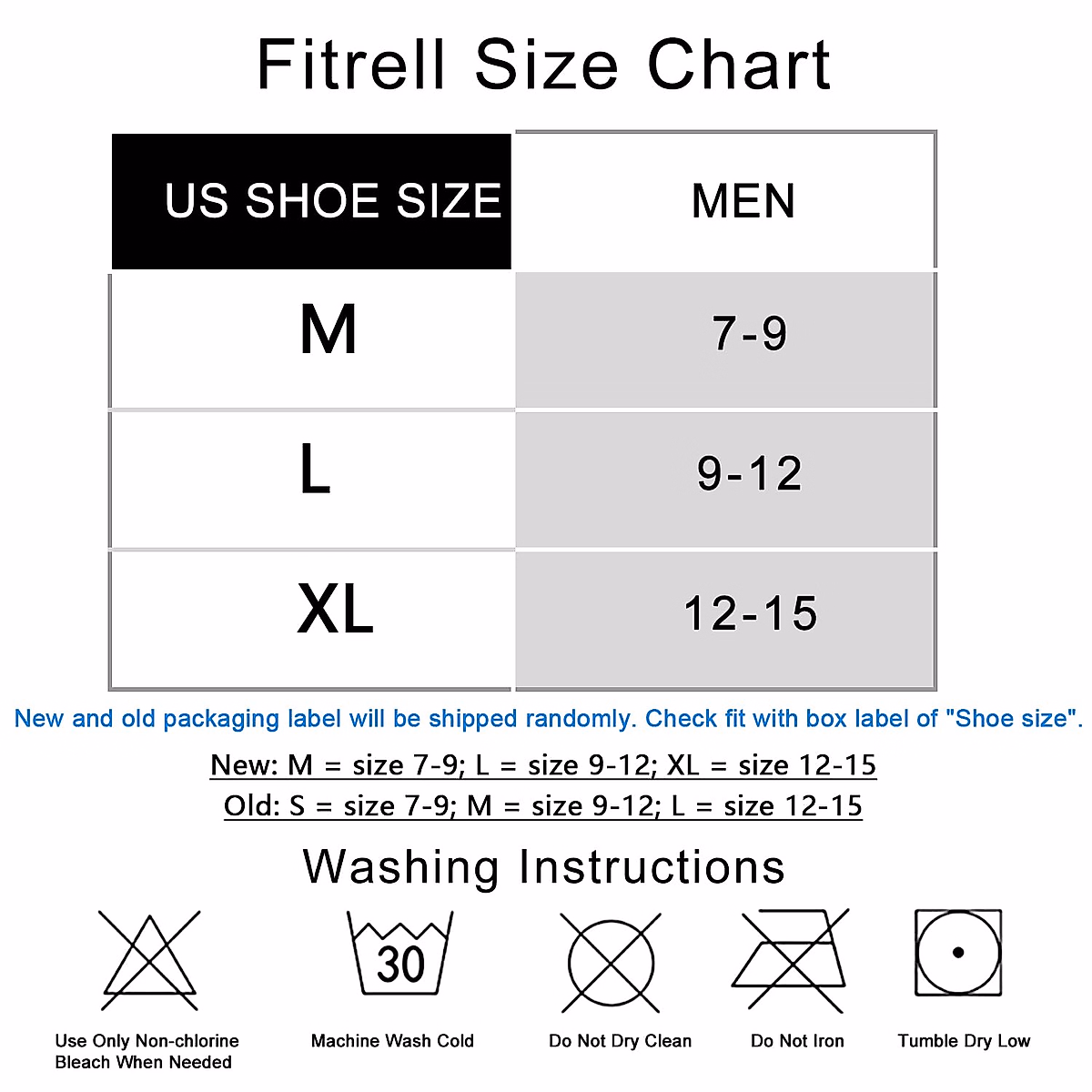 FITRELL 6 Pack Men's Ankle Running Socks Low Cut Cushioned No Show Athletic Sports Socks, Shoe Size 9-12, White+Blue