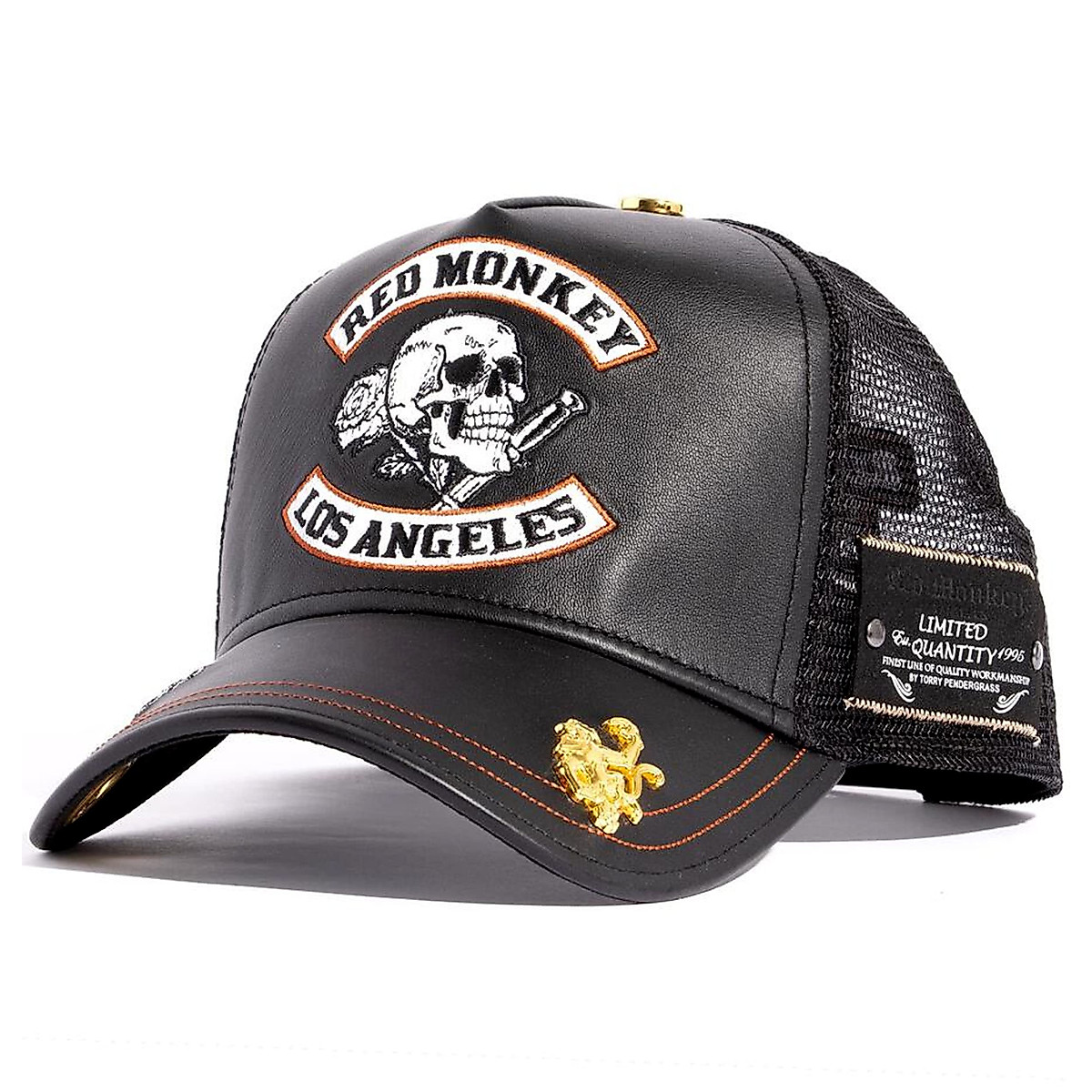 Red Monkey Riders Black RM1399 Limited Edition Unisex Trucker Hat