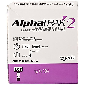 AlphaTRAK 2 Blood Glucose Test Strips, 50 Count