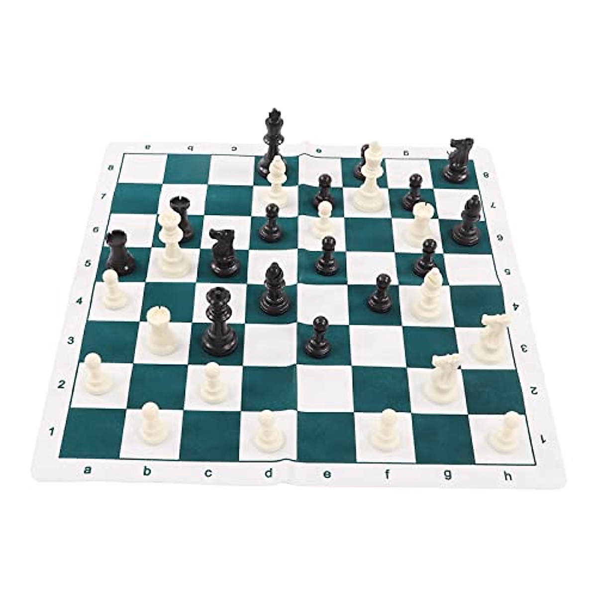 Emoshayoga Roll Up Chess Board Set, Entertainment Game Travel Chess Set Rollable Foldable for Picnic for Family Gatherings(Wang Gao 95MM)