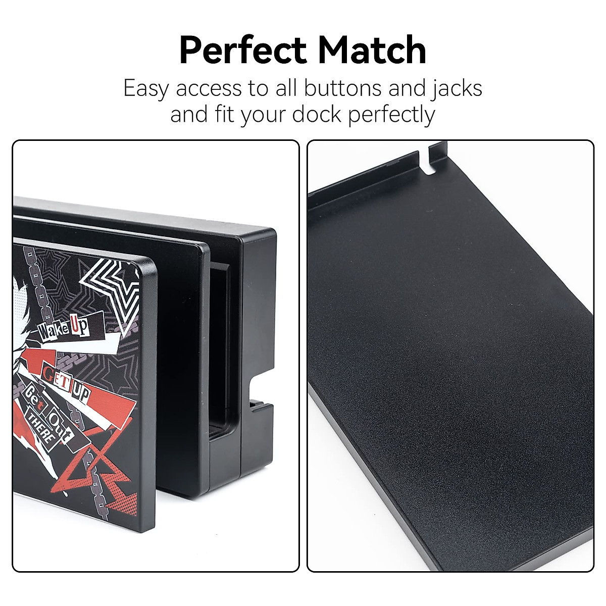 YOCORE Faceplate Skin Cover for Switch Charging Dock, Anti-Scratch Hard Slim Sleeve Pad for Switch Dock, DIY Replacement Housing Shell for Switch Dock-P5