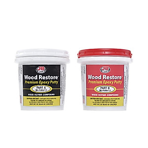 J-B Weld 40006 Wood Restore Premium Epoxy Putty Kit - 32 oz.
