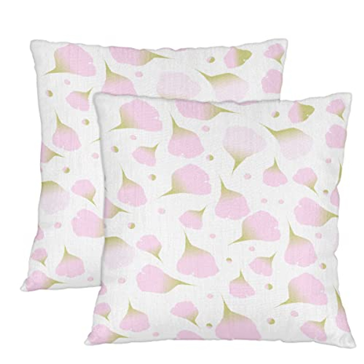 KOBLEN Allay Home Decorative Pillow Covers 16x16 Inch - Comfy Linen Outdoor Pillow Covers for Home Living Room Farmhouse Preppy Room Decor Aesthetic Set of 2