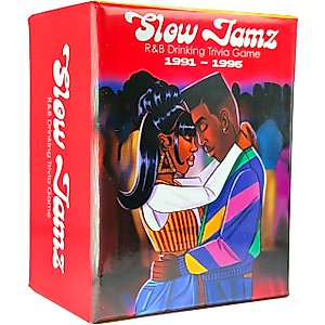 Slow Jamz 90s R&b Music Trivia Drinking Card Game Adult Games for Game Night | Adult Drinking Games by Lewisrenee | Rnb Black Card Games for Adults Urban Trivia for Bachelorette Bachelor Party Games