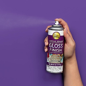 Aleene's 26412 Spray Gloss Finish, 6 Oz Acrylic Sealer, Original Version