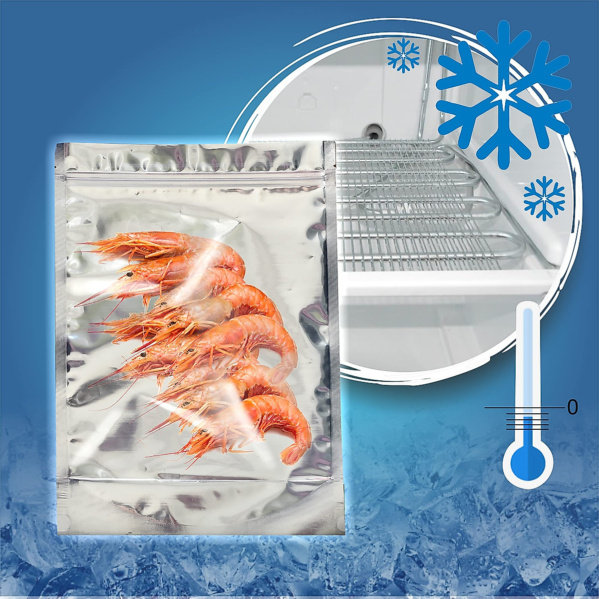 SARKA 30 Food Storage 1 Gallon Mylar Bags- Long Term and Extra Thick Baggies- Resealable Food, Jewelry, Accessories Bags- 14"L x 10"W x 2"H