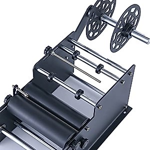 KIMTEM Manual Round Labeling Machine, Bottle Label Applicator for Round Bottles White