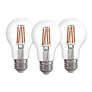 Dusk to Dawn Photocell Sensor LED Lights Bulbs 4W 470lm ETL Listed Auto On/Off incandescent Bulb 40W Light Sensor for Porch Patio Wall Light Outdoor Lighting ,Warm White(2700K) AC120V (Pack of 3)