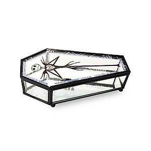 Disney The Nightmare Before Christmas Jack Skellington Coffin-Shaped Jewelry Box - Glass Jewelry Storage