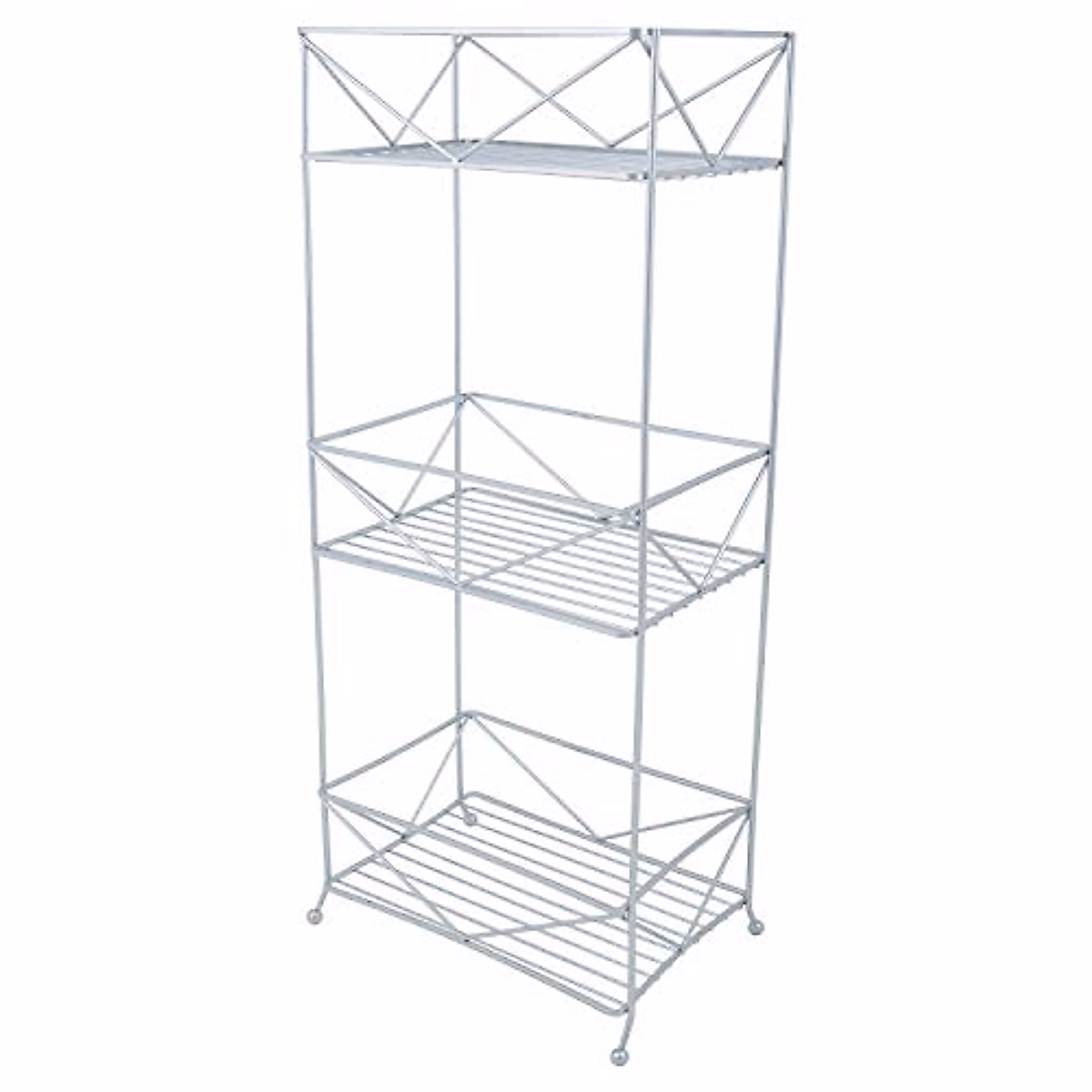 Bath Bliss Geode 3 Tier Spa Tower in Chrome Towel Stand