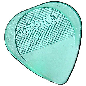 Fred Kelly Picks P4-M12 Poly Flat Medium Guitar Pick,Green