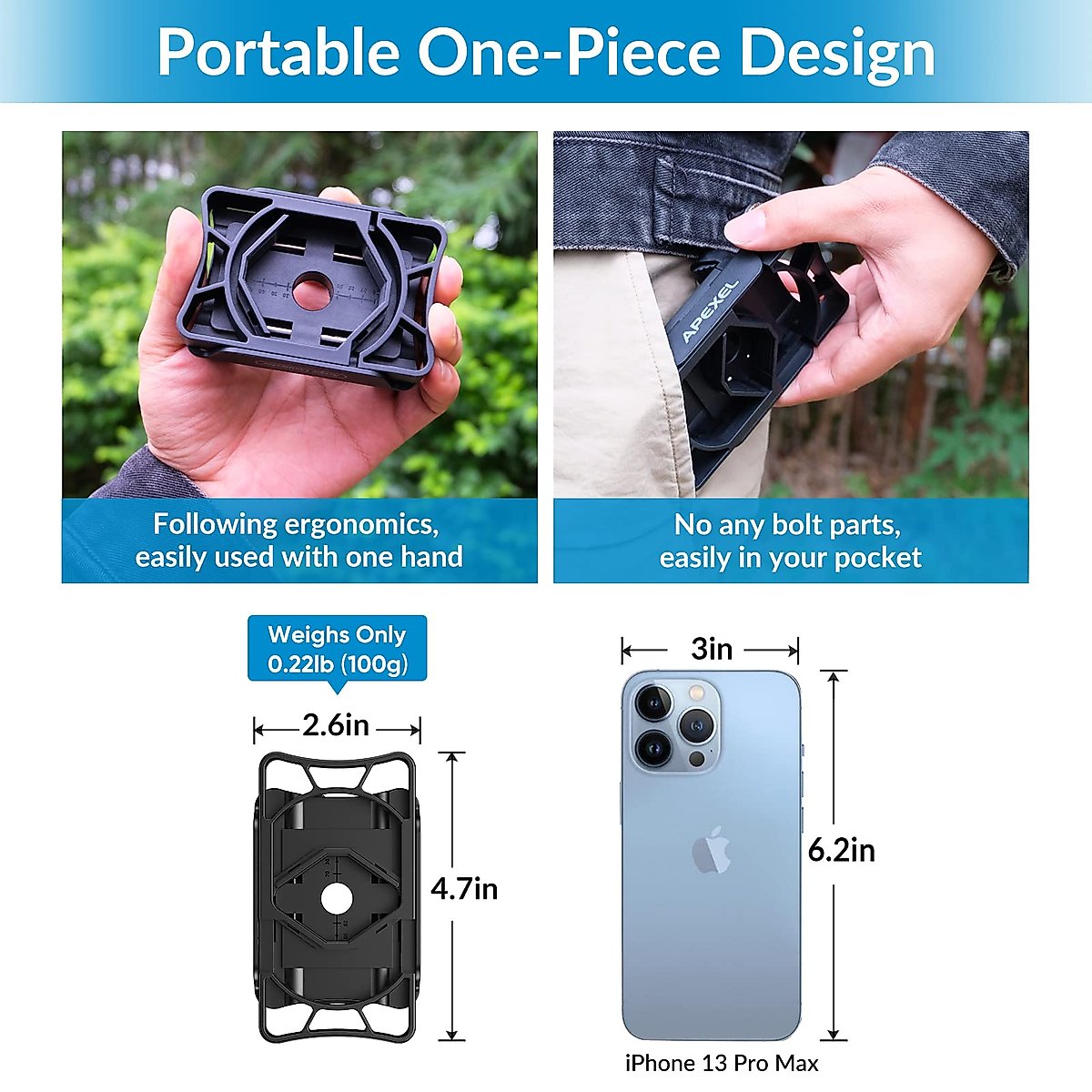 APEXEL Telescope Phone Adapter, Binocular Photo Adapter for Android & iPhone, Phone Holder Mount for Telescope, Monocular, Binocular, Microscope, Spotting Scope. (Including Bluetooth Shutter Remote)
