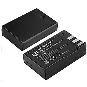 EN-EL9 EN EL9a Battery Pack, LP 2-Pack Rechargeable Li-Ion Battery Set, Replacement Battery Compatible with Nikon D40, D40X, D60, D3000, D5000 Cameras
