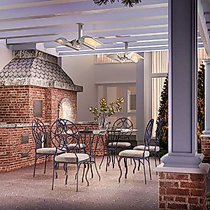 Dimplex DSH Series Indoor/Outdoor Infrared Heater (Model: DSH20W), 6824 BTU, 240 Volt, 2000 Watt, Grey