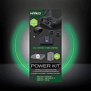 Nyko Power Kit for Xbox Series X, Xbox One and Xbox One Elite Controllers - Power Accessories: Rechargeable Battery Pack, 10 ft USB- C Cable and Replacement Battery Pack for Xbox 1 & Xbox Series X/S