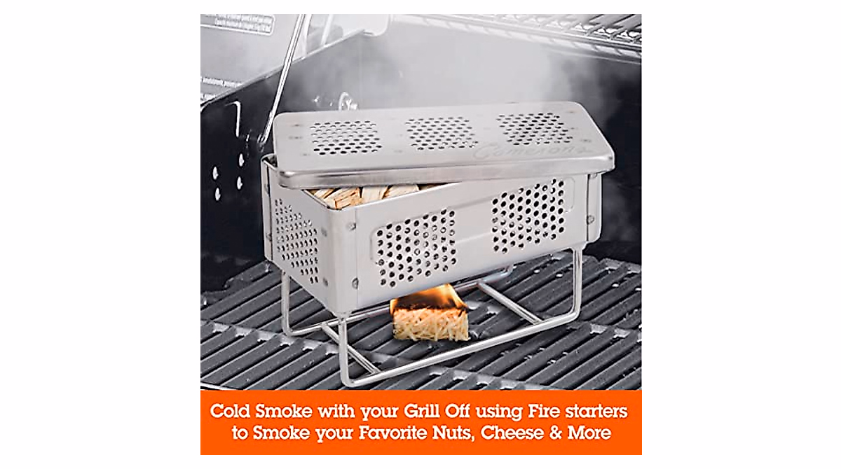 The Flip Professional Hot & Cold Smoker Box - Patented BBQ Grill Smoke ...