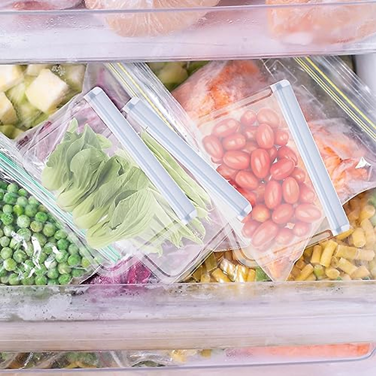 COMNICO Reusable Sandwich Bags 3 Pcs Thick Leakproof Freezer Silicone Bag Storage Lunch Bags Home Food Organization Containers for Marinate Meats Veggies Sandwich