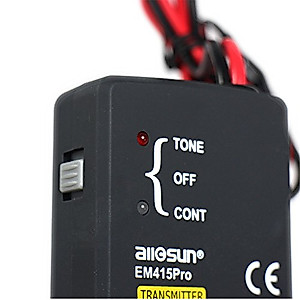 ALLOSUN Automotive Cable Wire Tracker Car Tracer Finder Test Short & Open DC 6~42 Volts, Black (EM415PRO)