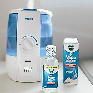 Vicks VapoSteam Medicated Liquid with Camphor, a Cough Suppressant, 8 Oz – VapoSteam Liquid Helps Relieve Coughing, for Use in Vicks Vaporizers and Humidifiers