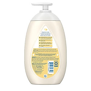 Johnson's Skin Nourish Moisturizing Baby Lotion for Dry Skin with Shea & Cocoa Butter Scents, Gentle & Lightweight Body Lotion for The Whole Family, Hypoallergenic, Dye-Free, 16.9 fl. oz