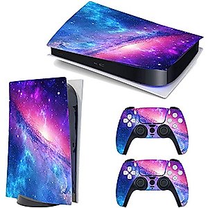 YK MALL PS5 Console PS5 Stickers Vinyl Skin Pattern Decals Skin Sticker for PS5 Playstation 5 Console and 2 Controller (Playstation 5 Digital Edition)