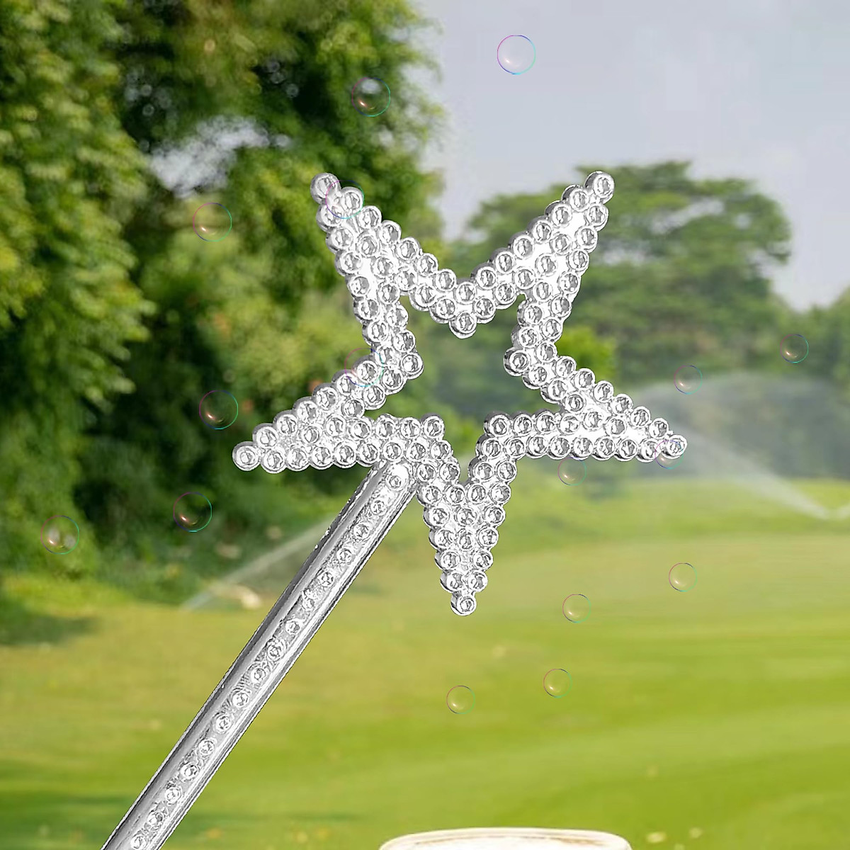 Silver 13 Inches Fairy Wand Star Wand Magic Wand Princess Wand for Kids Women Man…