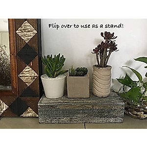 Wood Bathroom Decorative Storage Mason Jar Box, Toilet Paper Holder, Succulent Garden Planter, Diaper Organizer, Small Wooden Crate or Farmhouse Rustic Decor (Random)