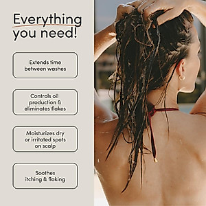 Jupiter Anti-Dandruff Scalp Serum, Leave-On Restoring Serum, for Dry, Itchy, & Oily Scalp, Aloe Vera, & Niacinamide, Color-Safe, Vegan, Cruelty-Free, Paraben, Phthalate, & Sulfate-Free, 3.4 fl oz