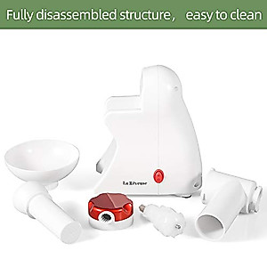 La Reveuse Frozen Dessert Maker, Great for Making Healthy Soft Serve Sherbet, Sorbet, Fruit Ice Cream, Frozen Yogurt for Kids, White