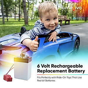 lumenivo Power Wheels 6-Volt Rechargeable Replacement Battery 1 Pack