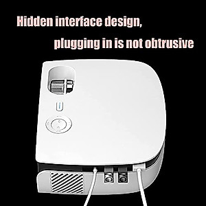 Feiyx Mini Projector Home Small Portable Ultra-High Definition 4K Wireless Smart Projection,Portable Video Projector 1080p Full HD Supported, Projector Compatible for Home Theatre