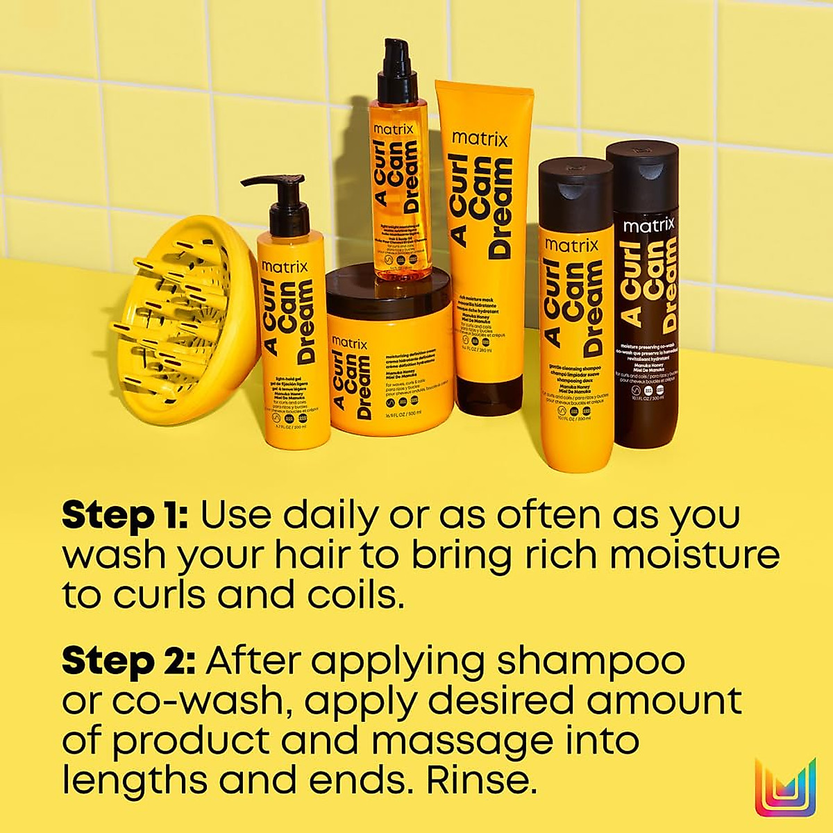 Matrix A Curl Can Dream Rich Mask | Hydrating & Deep Conditioning Leave-In Mask | Curly & Coily Hair | Sulfate & Paraben Free | Preserves Curl Pattern | Packaging May Vary | 33.8 Fl. Oz.