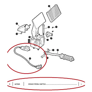 A.A Accelerator and Brake Pedal Switch for EZGO RXV Golf Cart 607605, 610668, 606711
