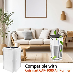 Replacement Filter Compatible With Cuisinart CAP-1000: H13 True Hepa Filter Compatible With Cuisinart CAP-1000FPK PuRXium Air Purifier