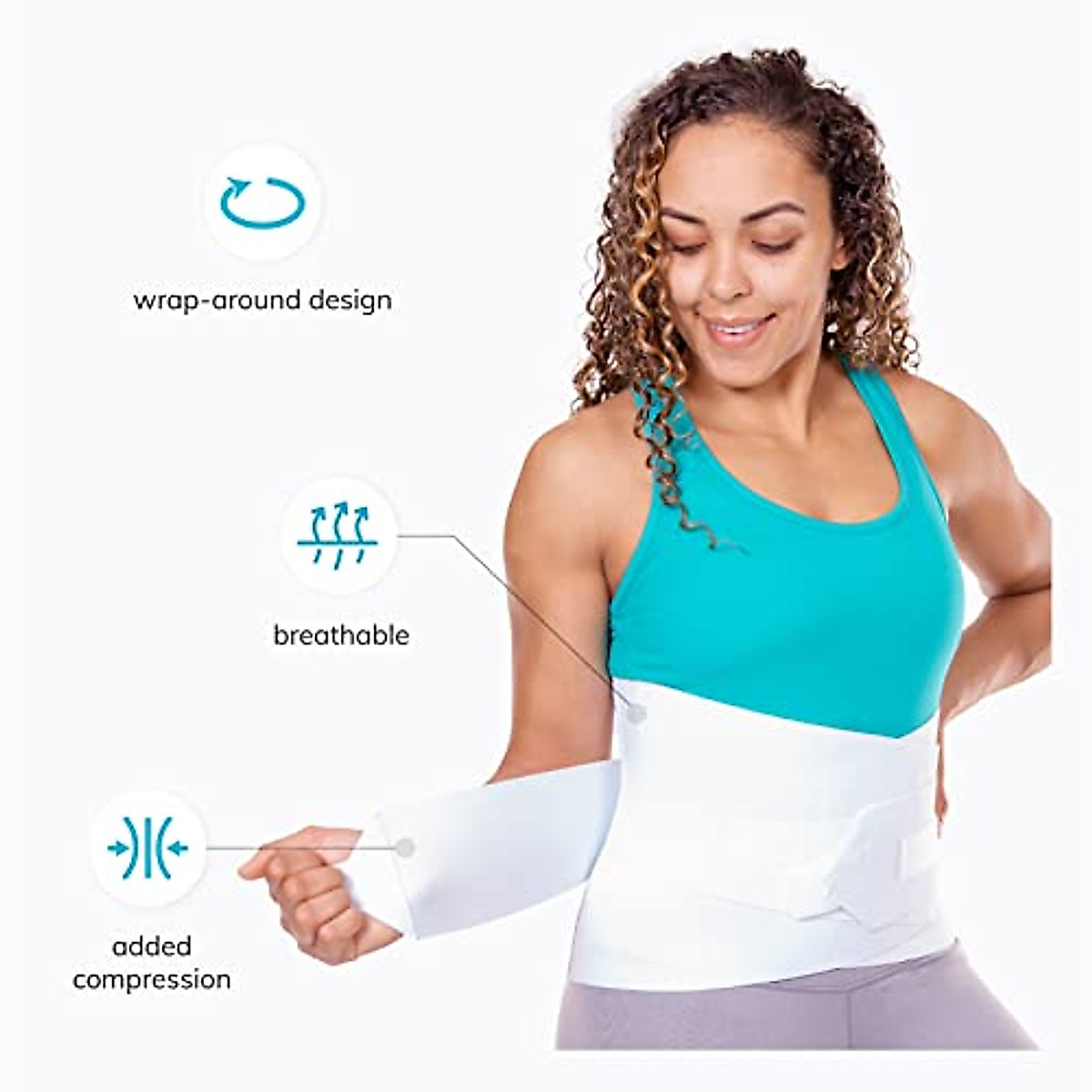BraceAbility Plus Size 2XL Bariatric Back Brace - XXL Big and Tall Lumbar Support Girdle for Obesity Lower Back Pain in Extra Large, Heavy or Overweight Men and Women (Fits 50"-55")