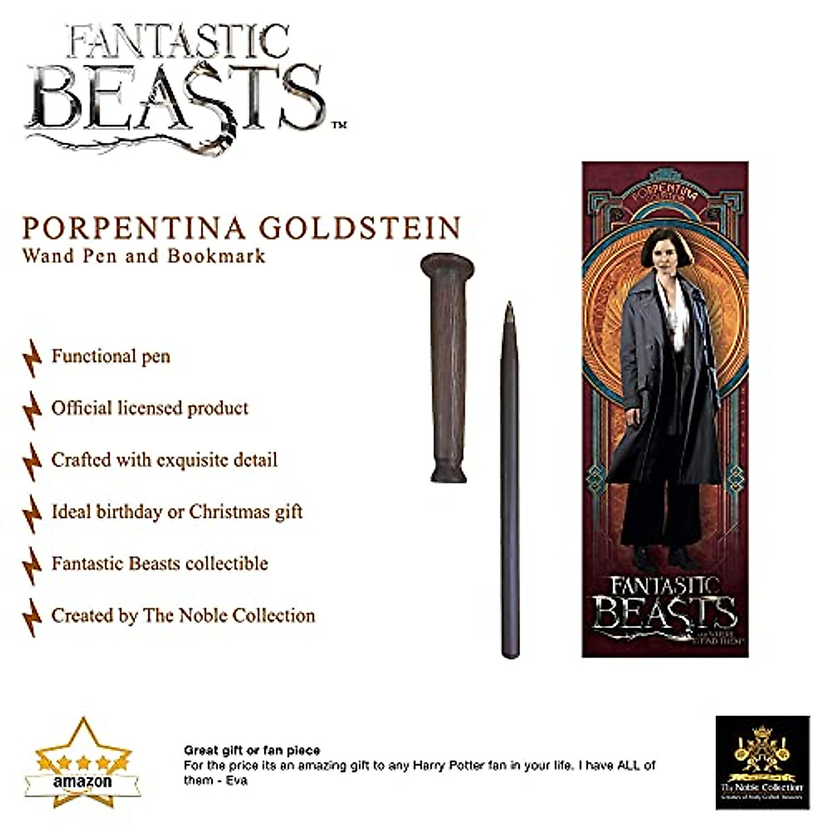 Fantastic Beasts Porpentina Goldstein Wand Pen and Bookmark