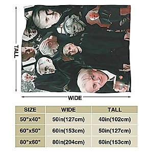 AFOK Ultra Soft Flannel Fleece Blanket Draco-Malfoy Stylish Bedroom Living Room Sofa Warm Blanket 60x50in