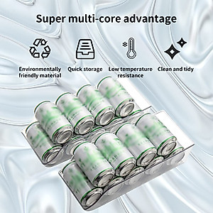 4 Pack Soda Can Organizer for Refrigerator,Can Dispenser Refrigerator Organizer for Kitchen Cabinets Cupboard BPA-Free